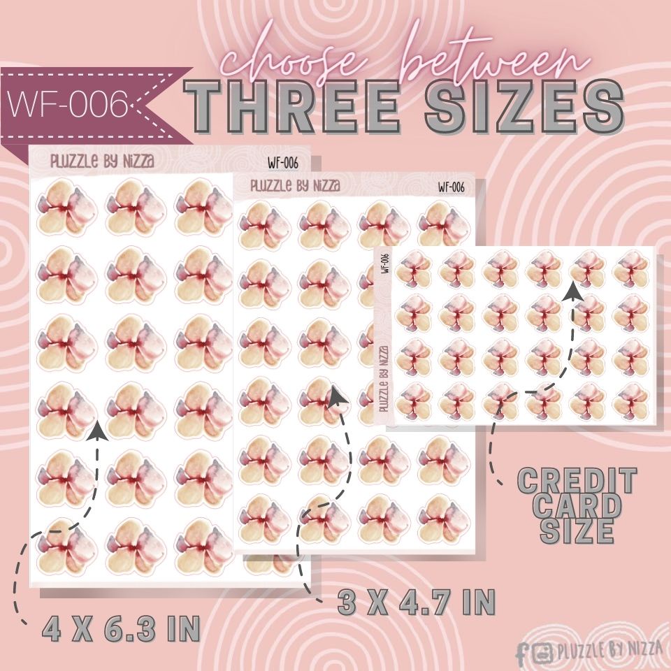 Pluzzle by Nizza | WF-006 | Watercolor Flowers Bullet Journal Planner Stickers | Shopee Philippines