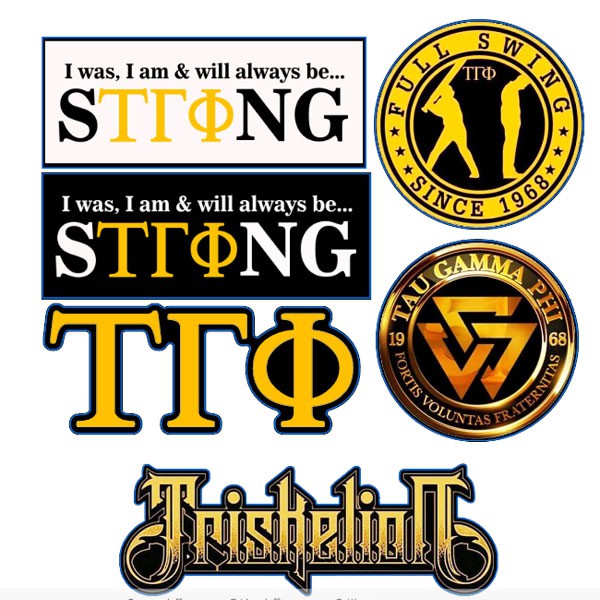 Triskelion tau gamma phi decals stickers tres V2 Strong | Shopee ...