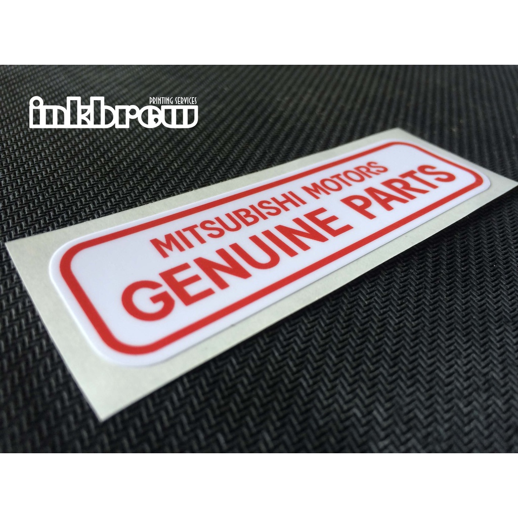 Mitsubishi Motors Genuine Parts Sticker/Decal | Shopee Philippines