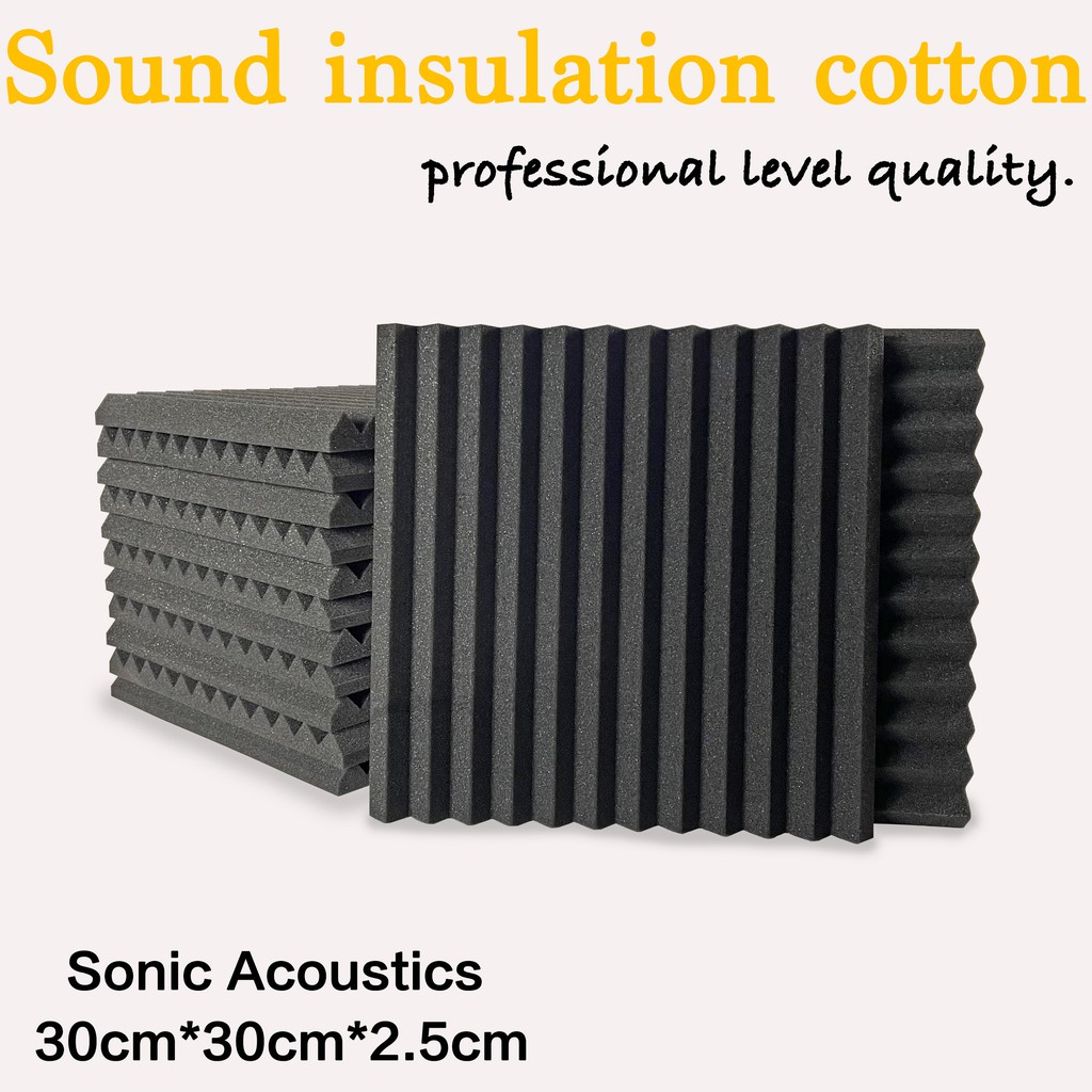 (COD)6/12 Pack-Acoustic sponge Studio Foam Soundproof sponge Sound ...