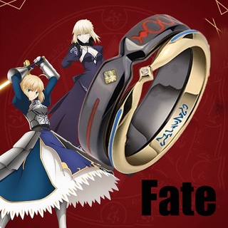 Anime Fate Stay Night Ring Altria Pendragon Excalibur Morgan Metal Ring ...