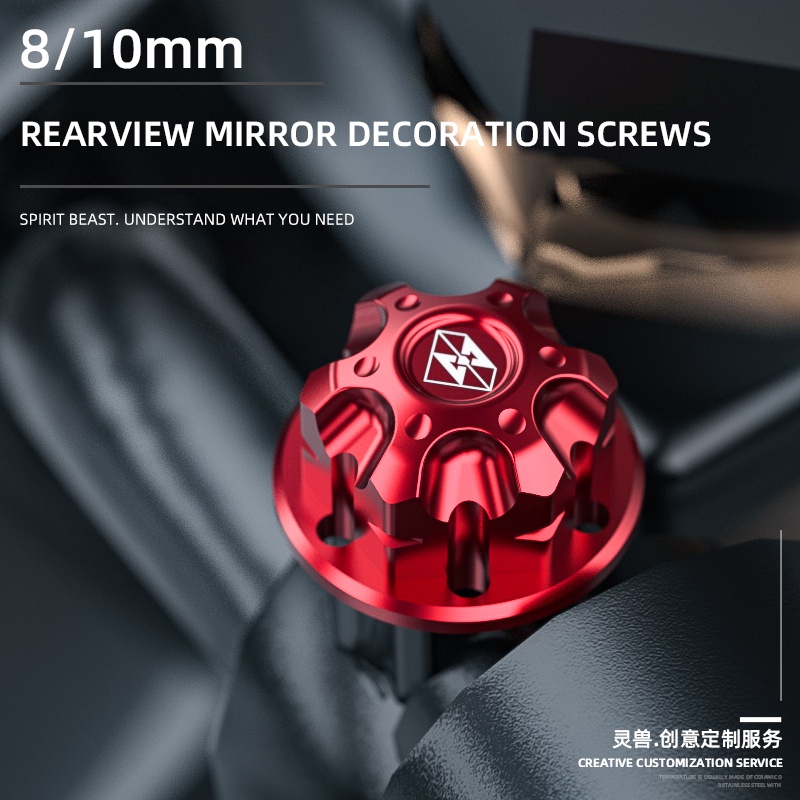 Universal Motorcycle Mirror Hole Plug Screw CNC M10 and M8 Bolts ...