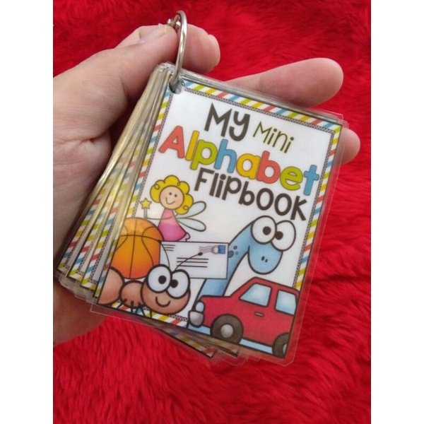 my mini alphabet flip book (laminated) | Shopee Philippines