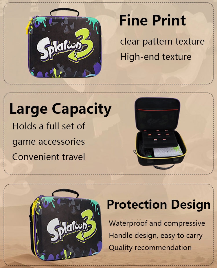 Splatoon 3 Case Protective Case Storage Bag Splatoon 3 Theme for ...
