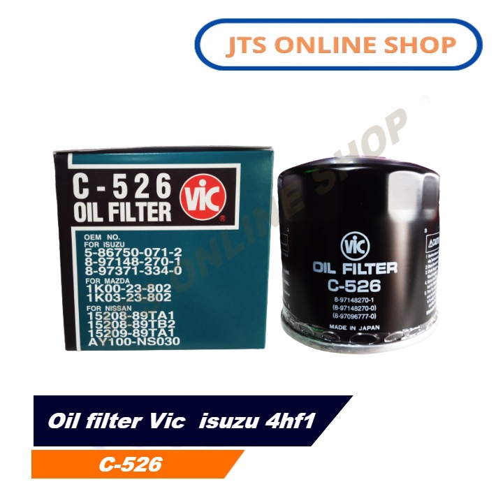 Oil filter Vic C-526 isuzu 4hf1 | Shopee Philippines