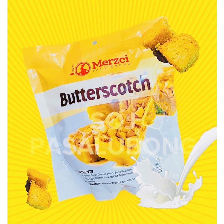 Merzci Butterscotch (170g) 9pcs - BACOLOD PASALUBONG | Shopee Philippines