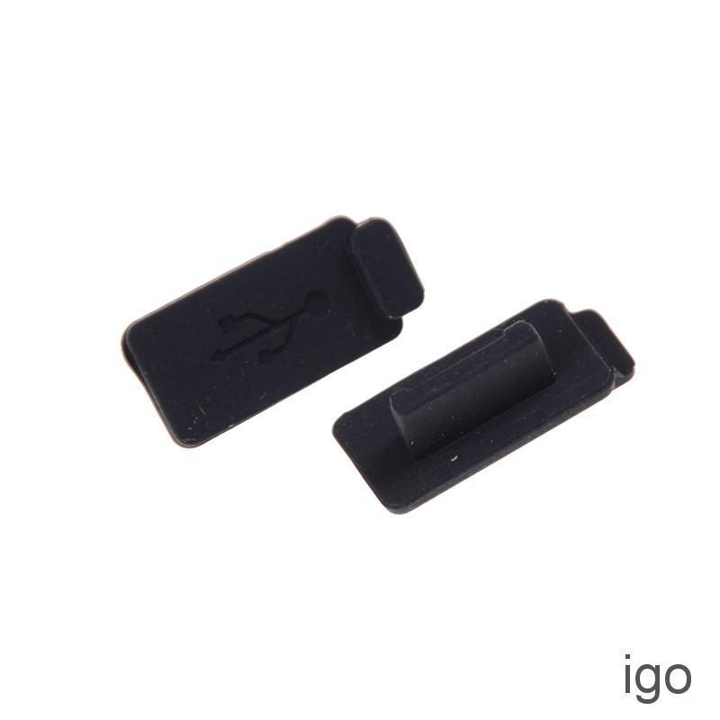 IGO 10pcs Black PC Laptop USB Plug Cover Stopper Rubber Soft Silicon ...