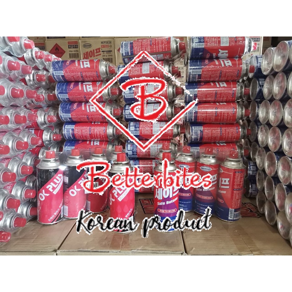 Safe Butane Gas 220g (MaxSun / Ok Plus / Hwasan) butanegas 4pcs for ...