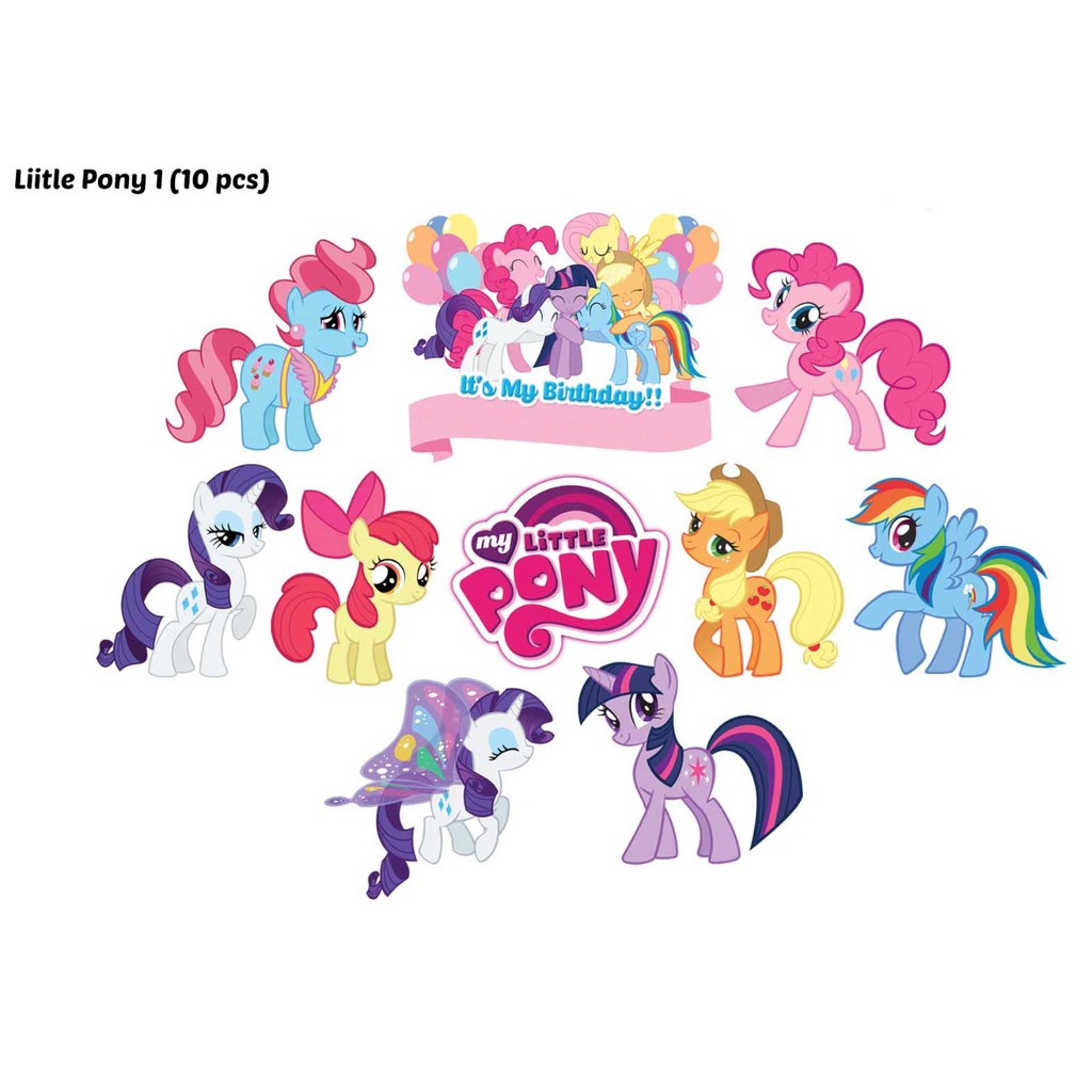 My Little Pony Cake Topper Set A (10pcs) | Shopee Philippines