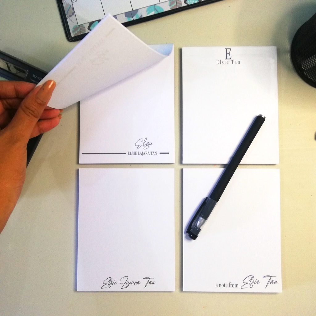 Minimalist Notepad [Personalized Name] | Shopee Philippines