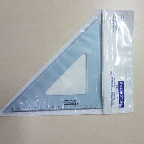 Staedtler triangle ruler/10 inches/45x90 | Shopee Philippines