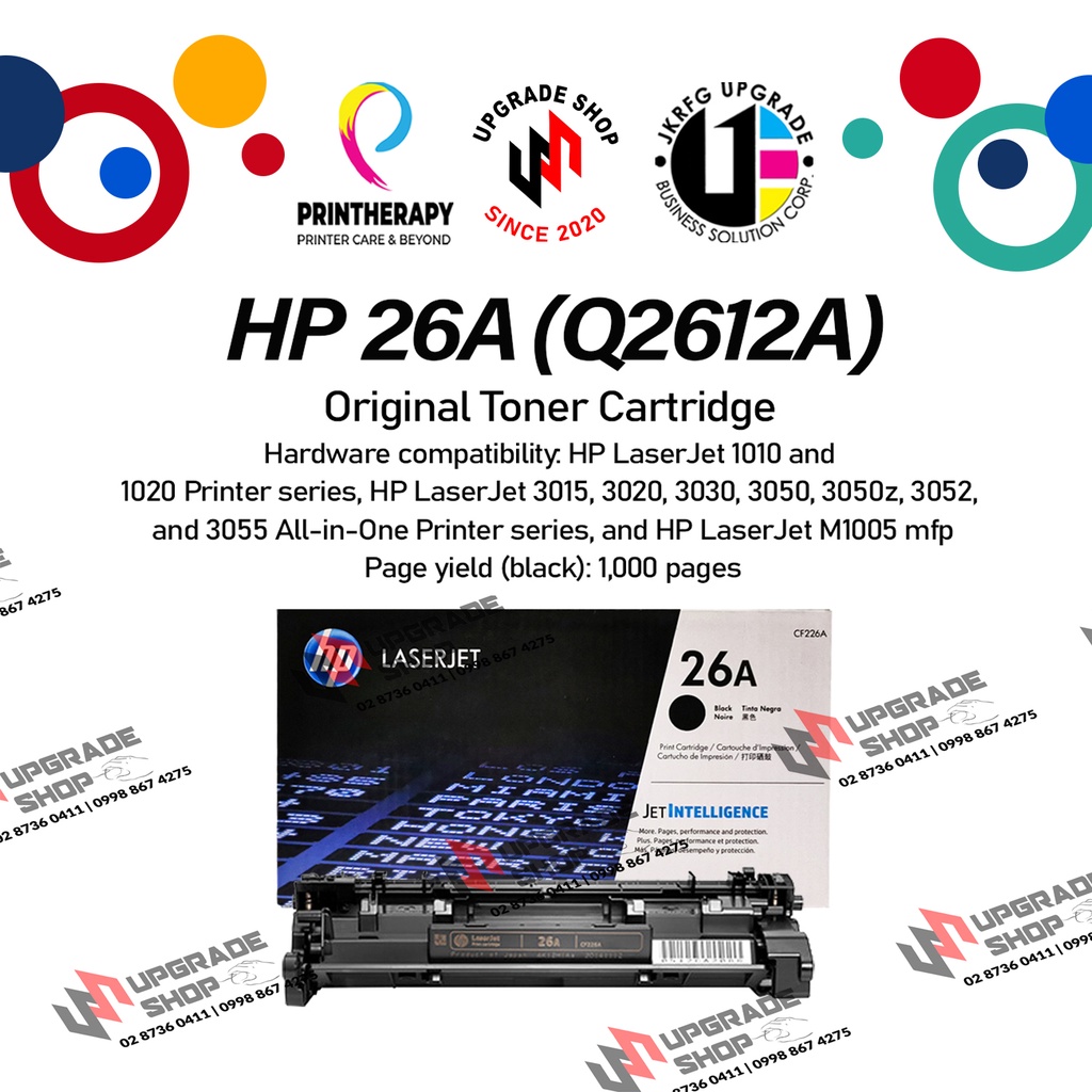 CF226A Black Original LaserJet Toner Cartridge 226A 26A 26 | Shopee ...