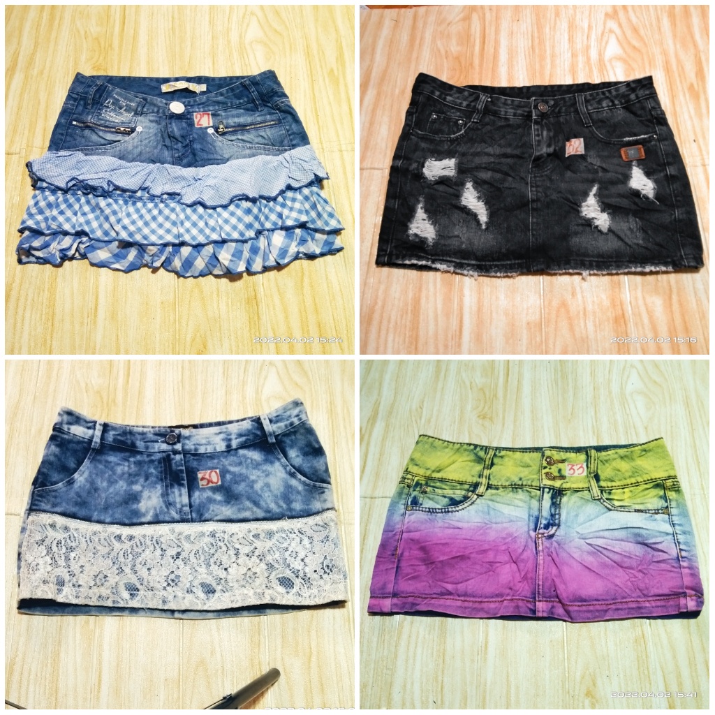 Mini Skirt / PALDA MAONG / DENIM SKIRTS for kids & adult(Environmental ...