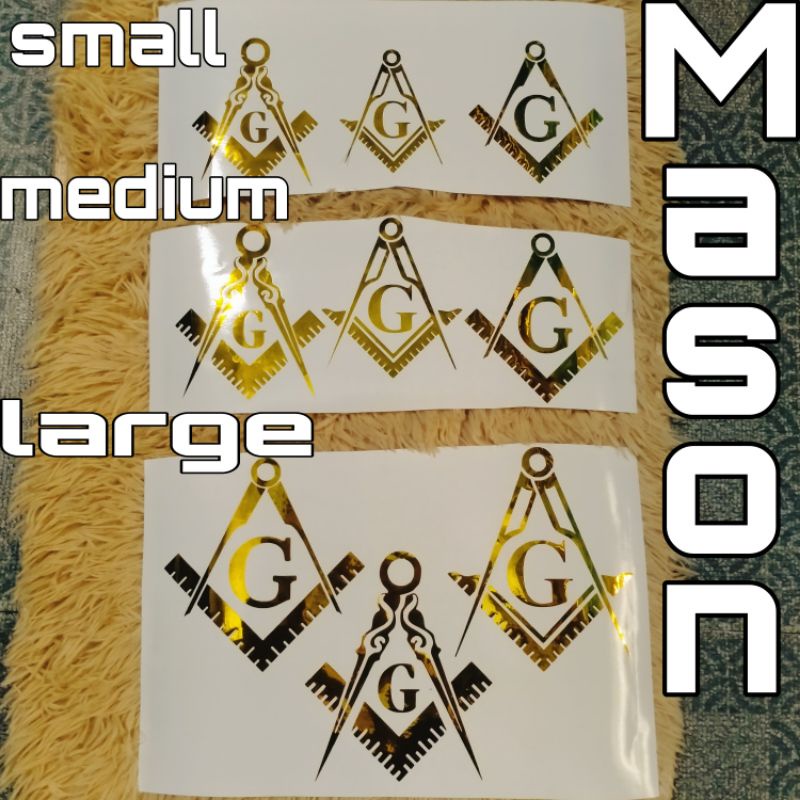 free mason masonic templar sticker decals cut out | Shopee Philippines