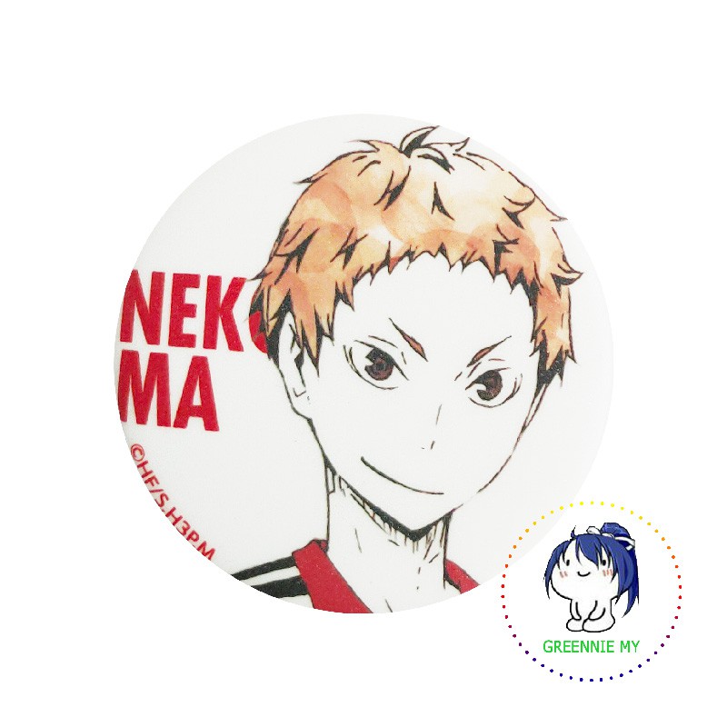 Haikyu!! Anime Merch Nekoma Bling Matte Badge 58mm Volleyball Teen ...