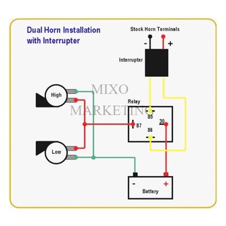 High Quality 12V Horn Wiring Harness Relay Kit Wire Hon Relay Wire Set ...