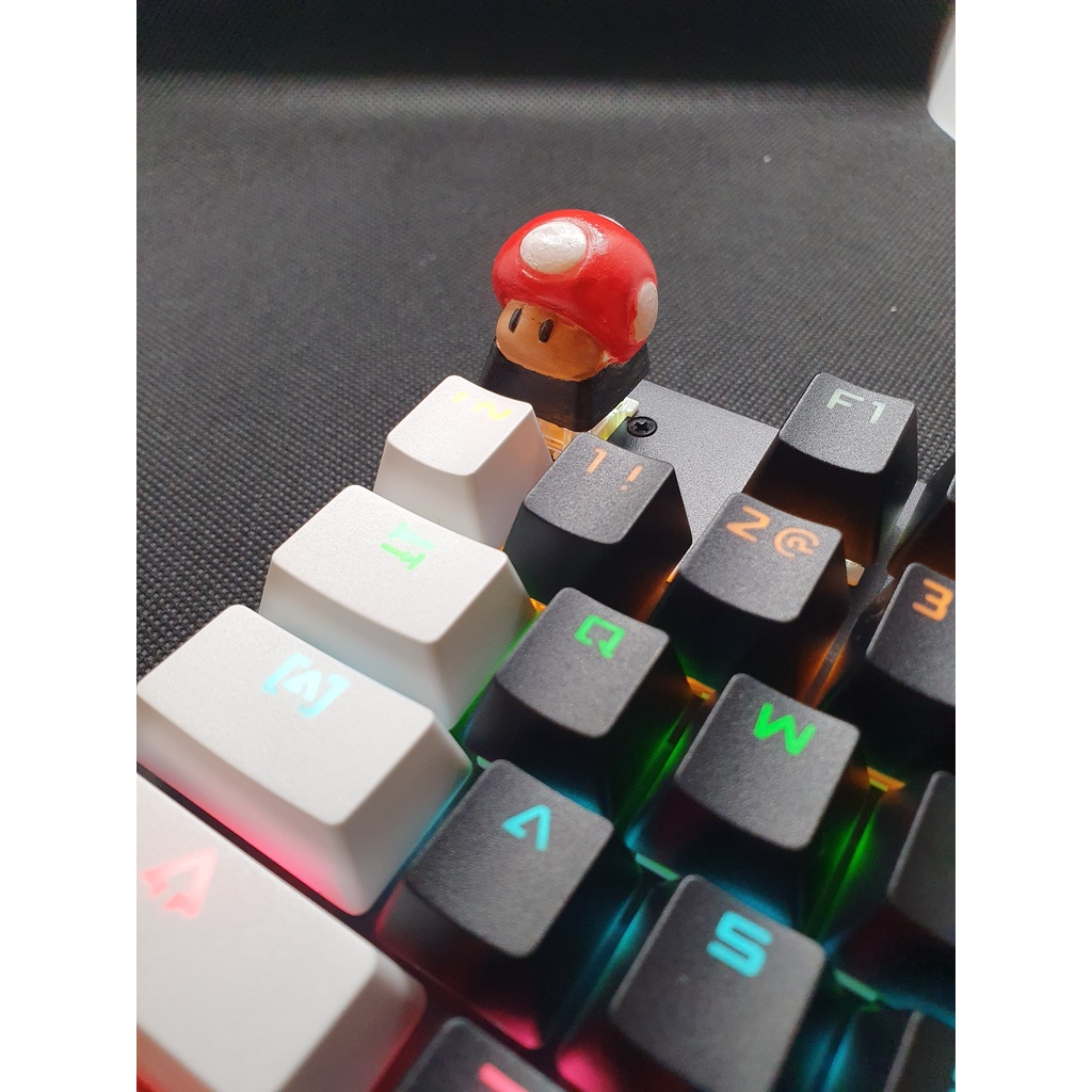 Custom Keycaps Keyboard Super Mario Nintendo Mush Room Red Mechanical ...