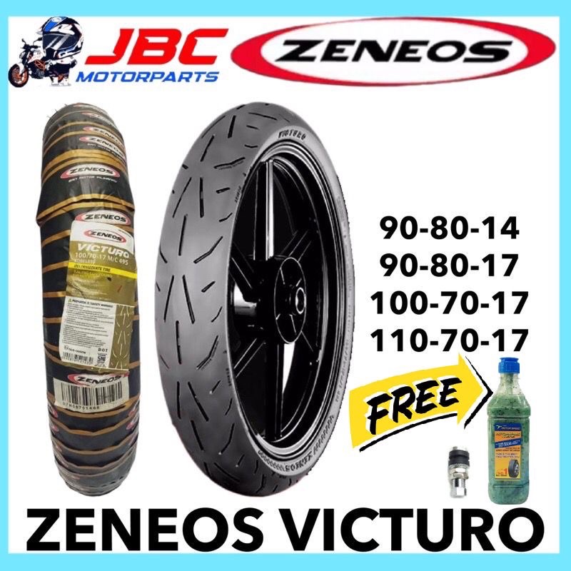 Zeneos Victuro Race Tire Motorcycle Tire Gulong Free Tire Sealant and ...