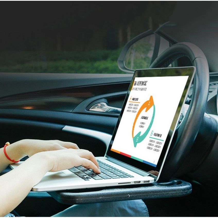 Auto Steering Wheel Tray Car Organizer Work Table Laptop Stand Notebook ...