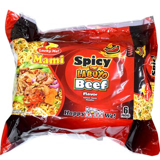 Lucky Me! Instant Noodle Soup Spicy Labuyo Beef Multipack 50g x 6 ...