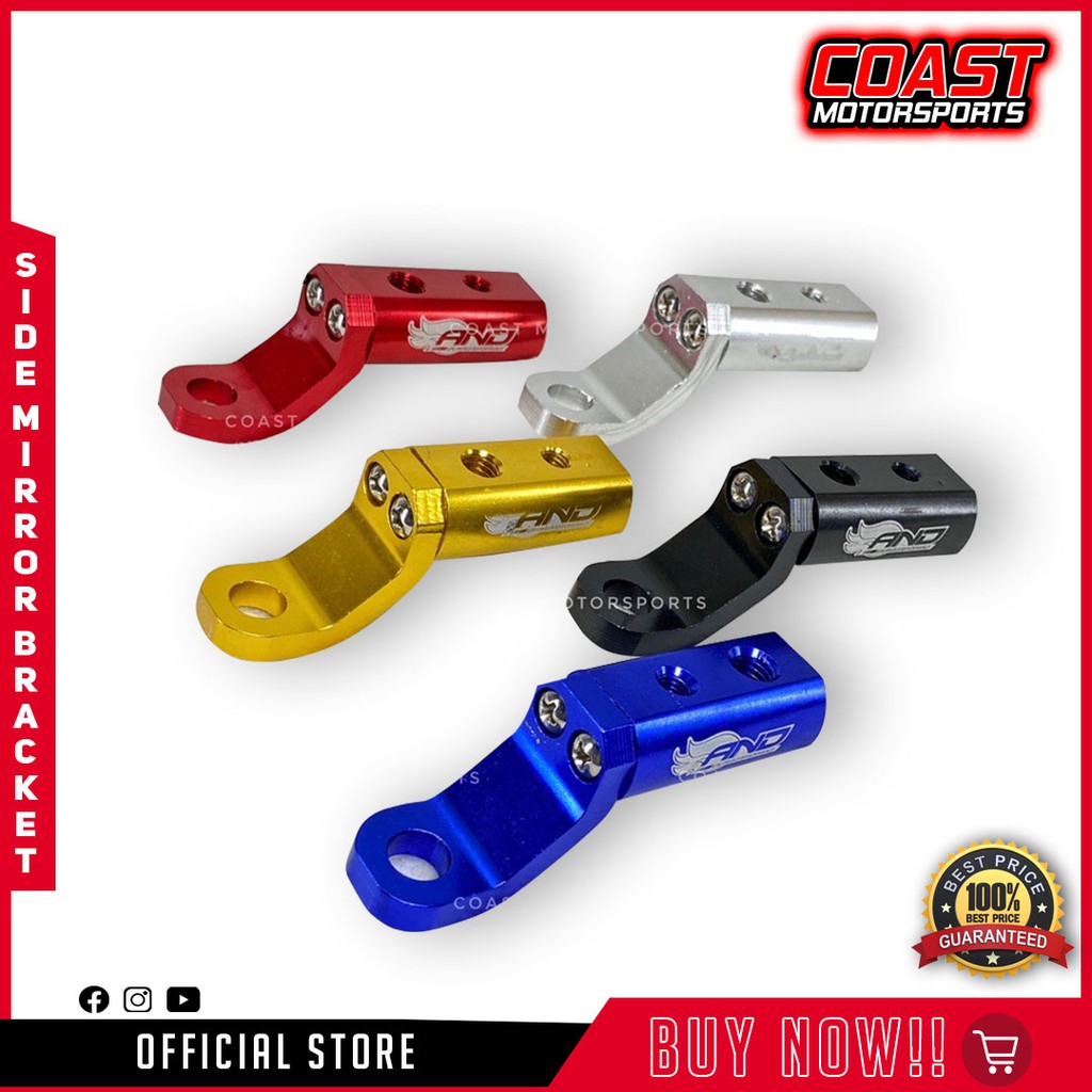 Side mirror Bracket Alloy for auxiliary lights phone holder motowolf ...