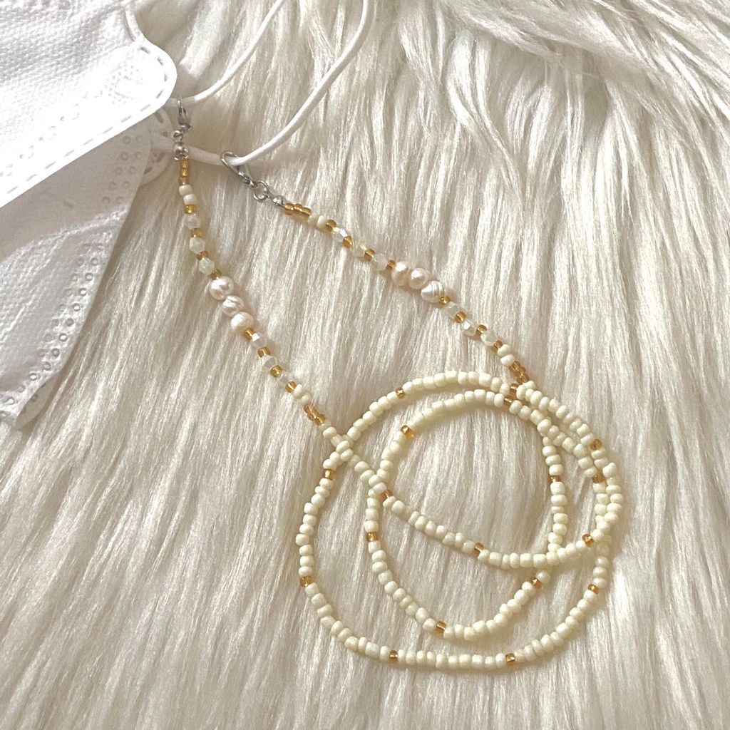 Premium Lanyard Real Freshwater Pearls & Premium Designs | Shopee ...