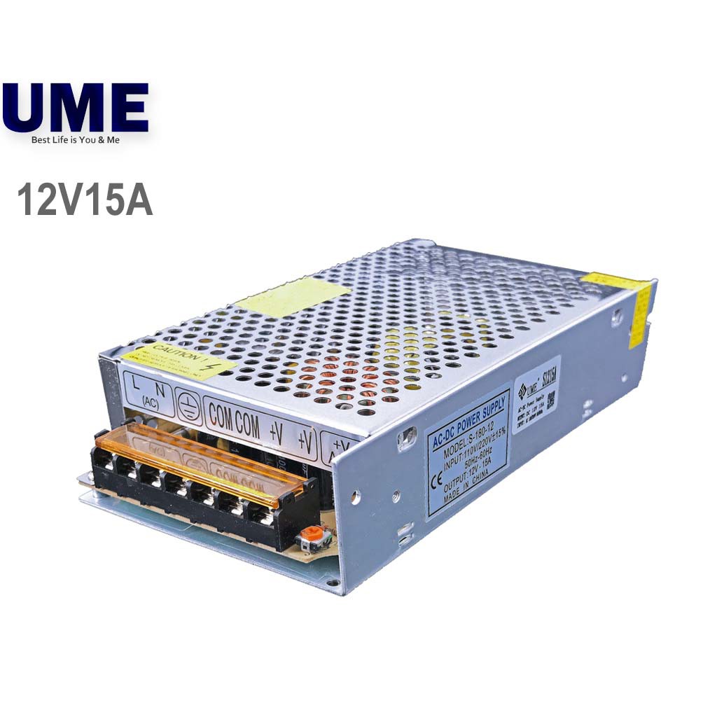 DC 12V 15A CCTV LED Centralize Power Supply Adapter UME S1215 COD ...
