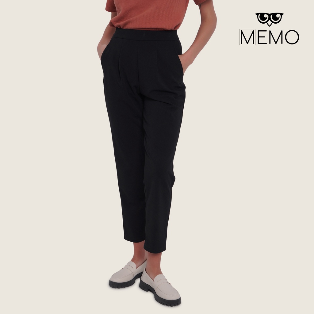 Memo All-In-One Pants For Women (Black/Green Tea/Navy Blue) | Shopee ...