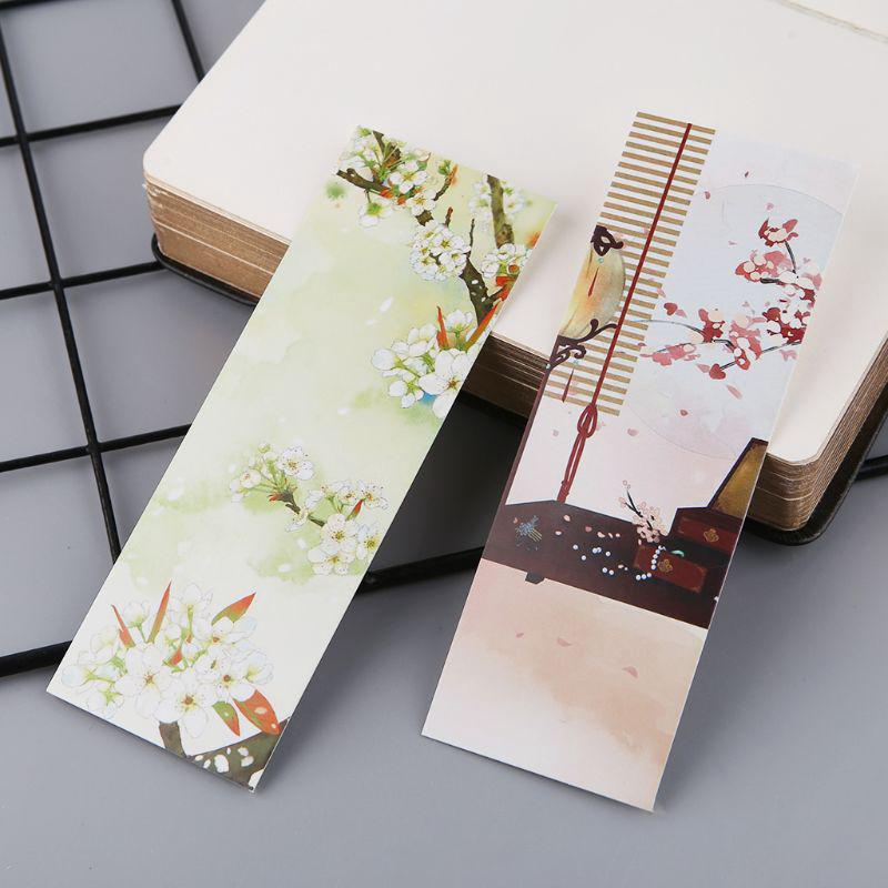 30pcs Creative Chinese Style Paper Bookmarks Painting | Shopee Philippines