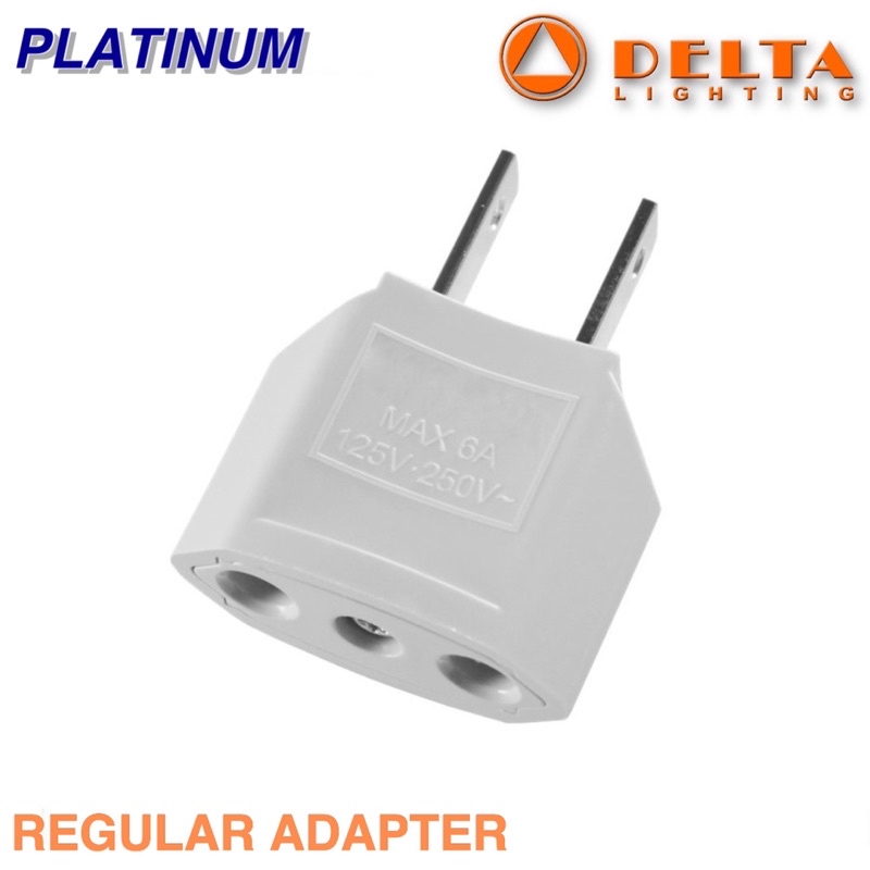 Delta Lighting Regular Socket Adapter | Travel Socket Plug 2 Pin ...