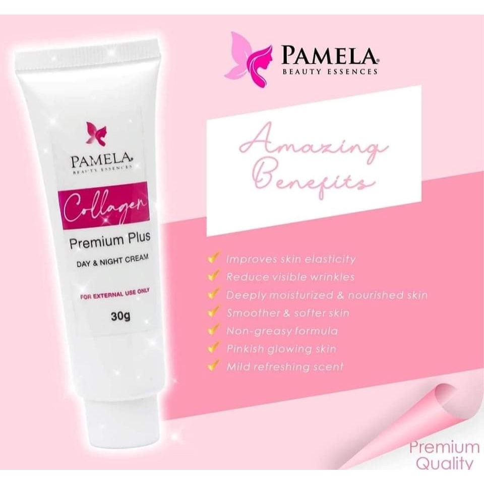 Pamela Collagen Premium Plus Day & Night Cream 30g | Shopee Philippines