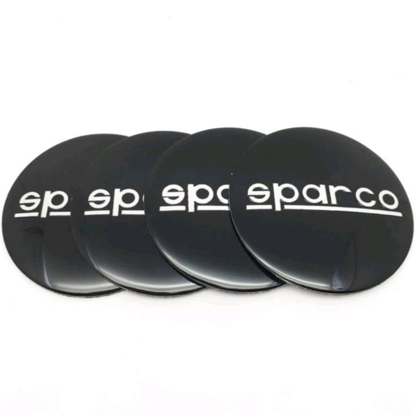 Sparco Car Wheel Center Hub Cap Sticker Emblem 04 pcs 56mm | Shopee ...