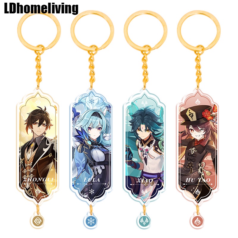 Genshin impact keychain Double Layer Sandwich Pendant genshin impact ...