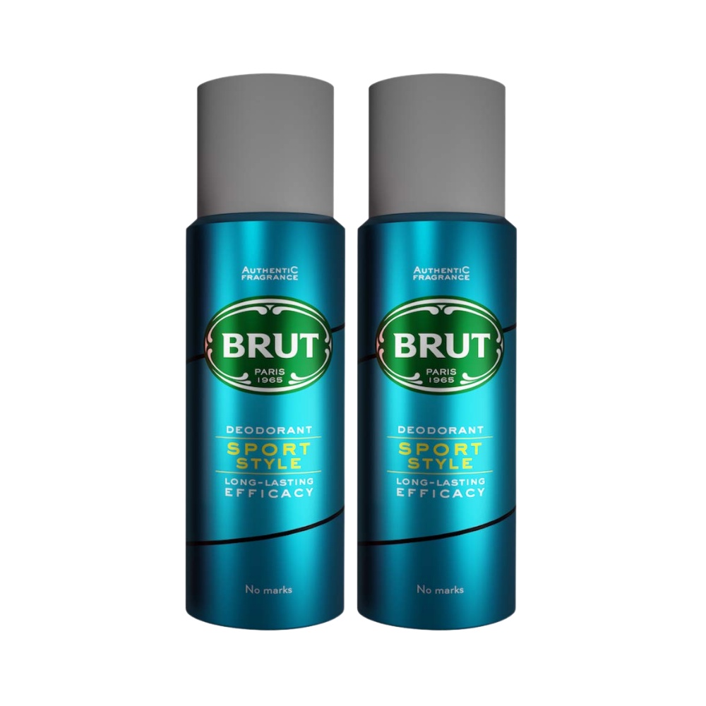 (Bundle of 2) BRUT Sport Style Deodorant Spray for Men, Fresh ...