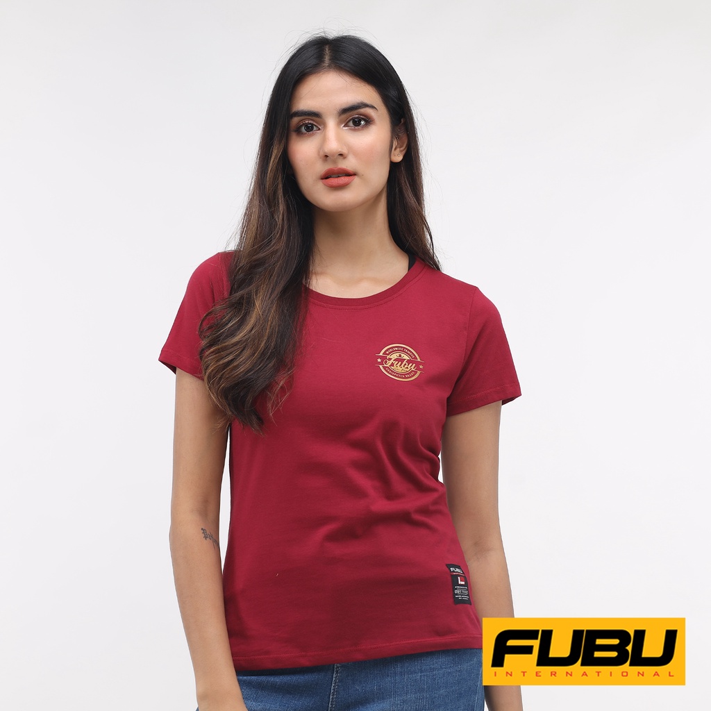 Fubu Girls Round Neck Jersey Knits Short Sleeves QST01-0323 (Maroon ...