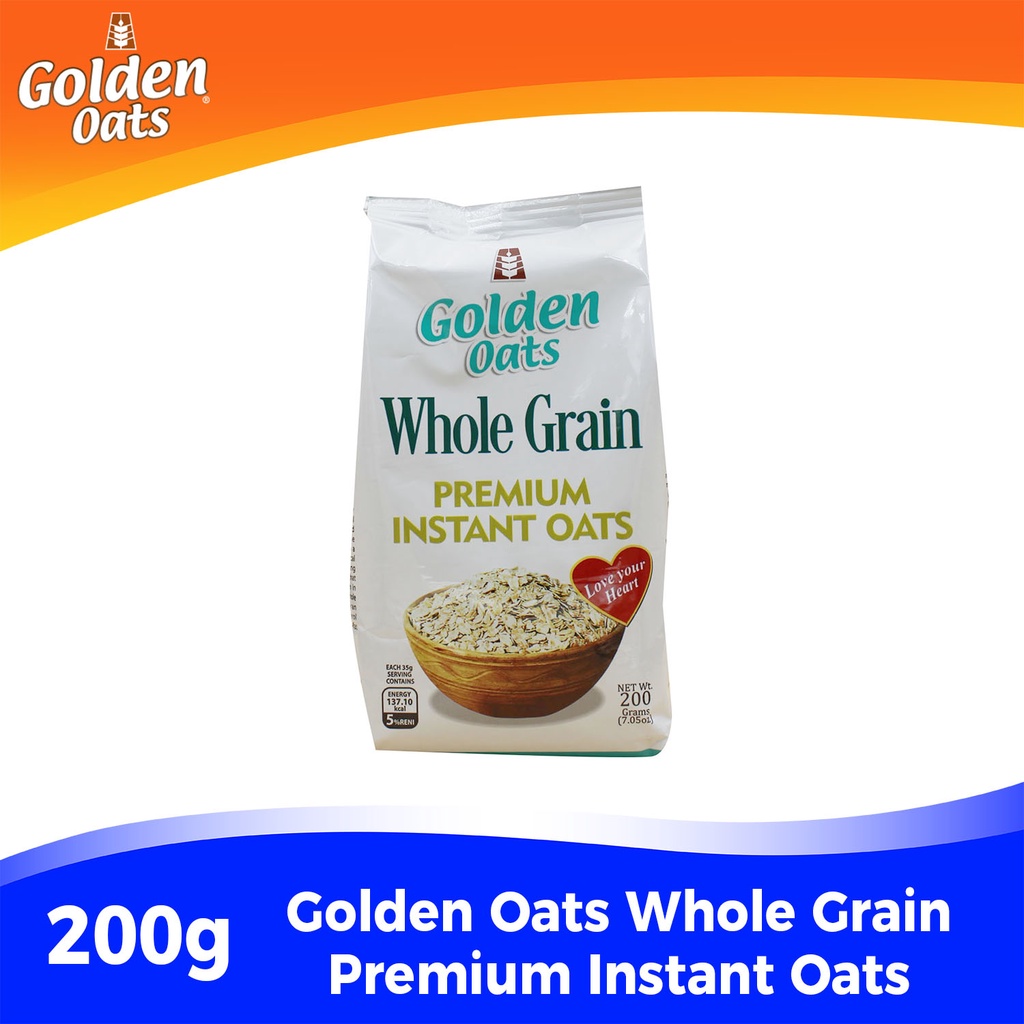 GOLDEN OATS Premium Whole Grain Instant Oats 200g | Shopee Philippines