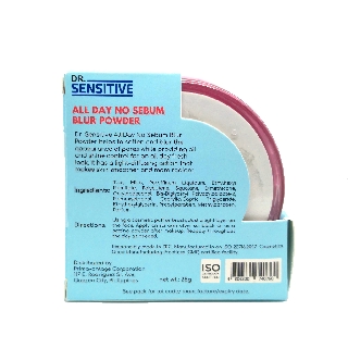 DR. SENSITIVE All Day No Sebum Blur Powder 25g | Shopee Philippines