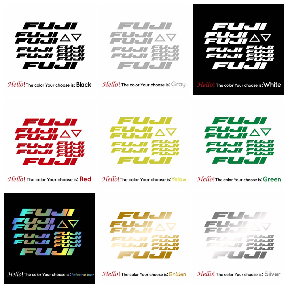 Bicycle Stickers Mountain Bike Road Bike Frame Sticker FUJI Fuji Frame ...
