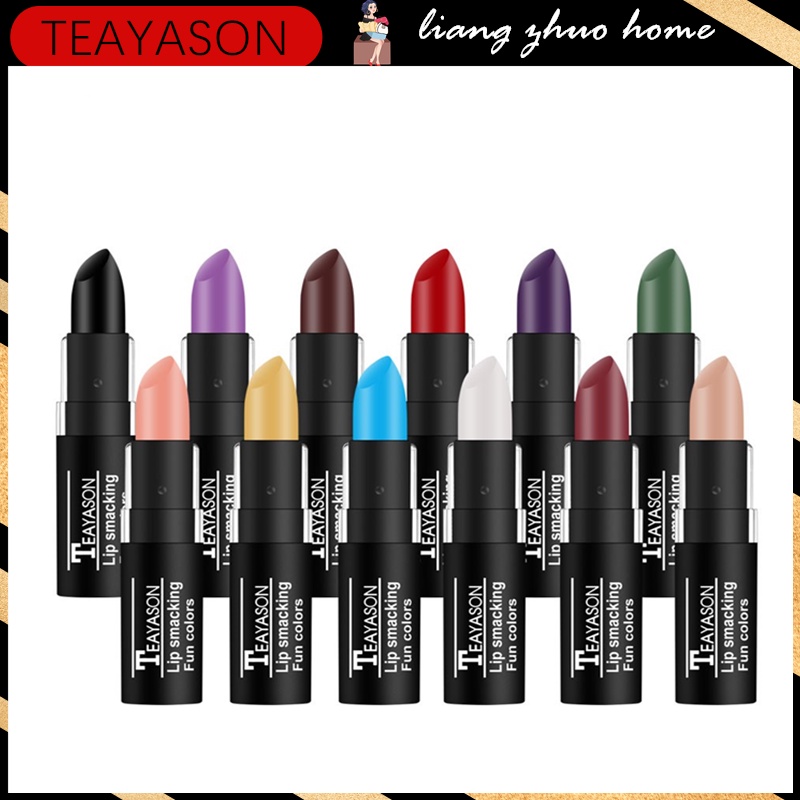 TEAYASON Waterproof Lipstick Style Cosmetic Matte Lip Stick Long ...