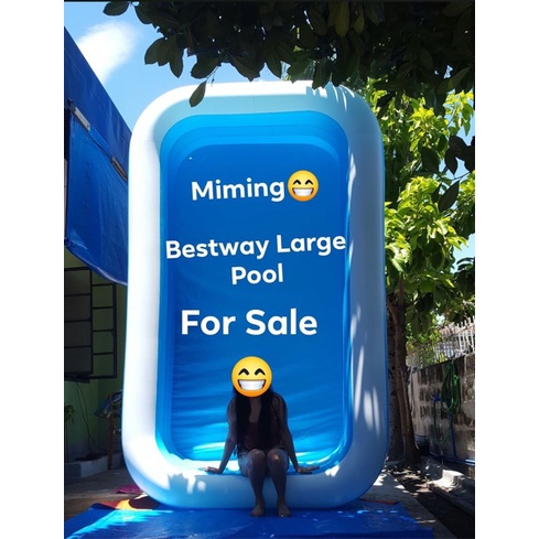 BESTWAY Large Infatable Pool with free pump- COD!! | Shopee Philippines