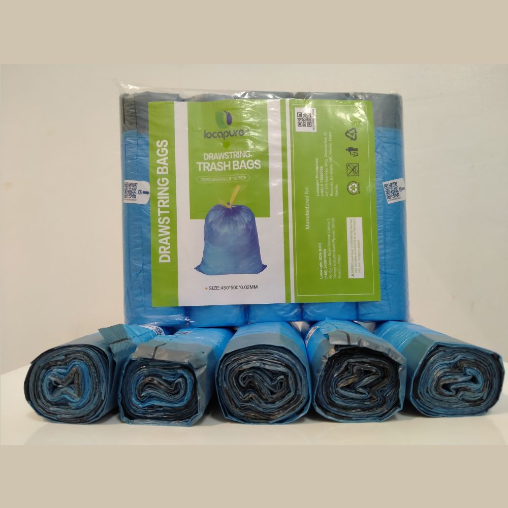 DAU Yvonne Household 45cmx15cm Plastic Drawstring Trash Bag w/Holder ...