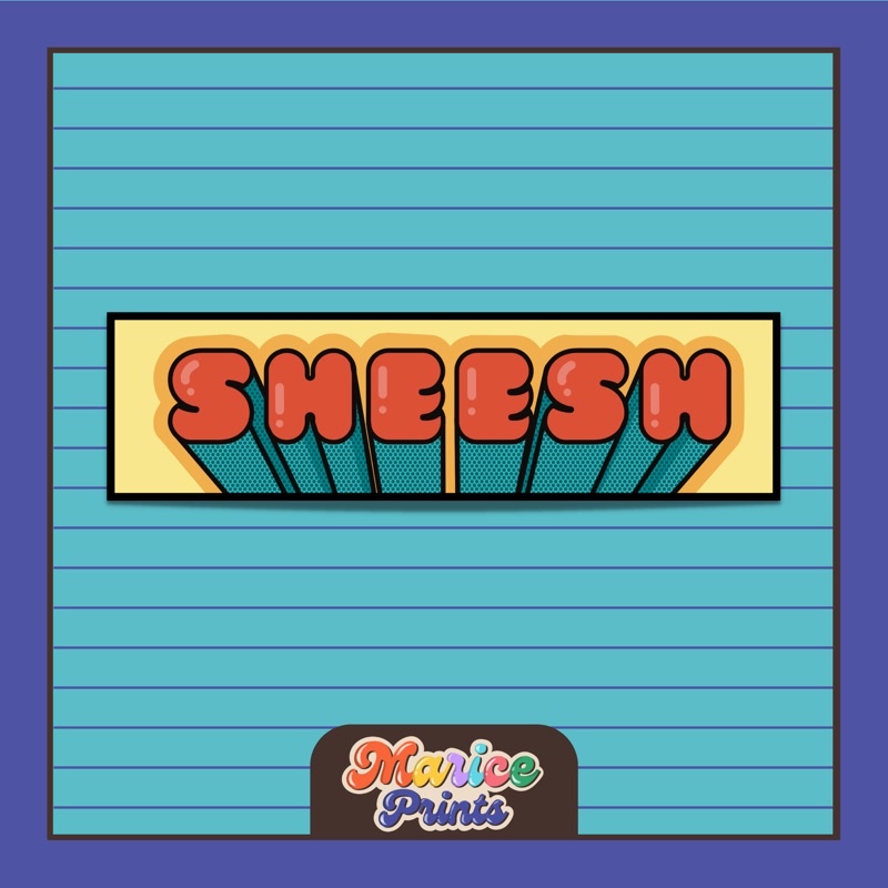 Sheesh Glossy Vinyl Waterproof Sticker | Valorant Gamer Laptop Tumbler ...