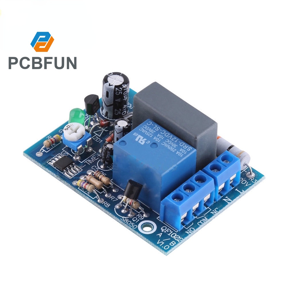 Pcbfun Ac 220V Timer Relay Delay Module Adjustable Timing Turn On/Off Switch Board | Shopee ...