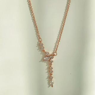 Sparkling Herbarium Cluster Drop Collier Necklace 382386C01 rose gold ...