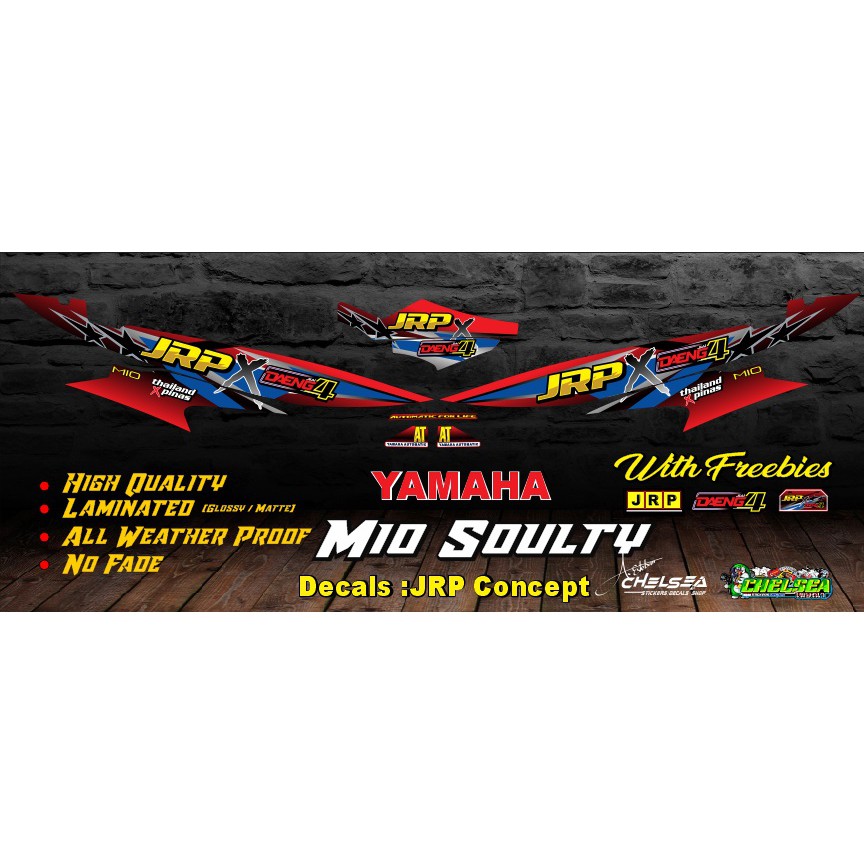 Yamaha Mio Soulty JRP Stock Decals / Stickers with freebies | Shopee ...