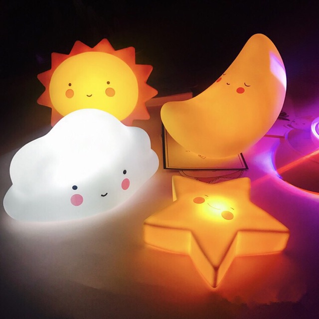 Kids LED Night Light Mood Lightning Table Lamp | Shopee Philippines