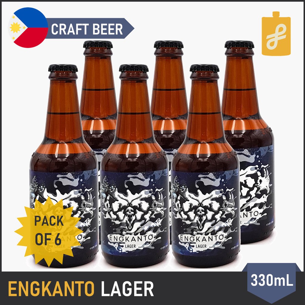 Engkanto Lager Craft Beer 330mL 6 Pack Bottles | Shopee Philippines