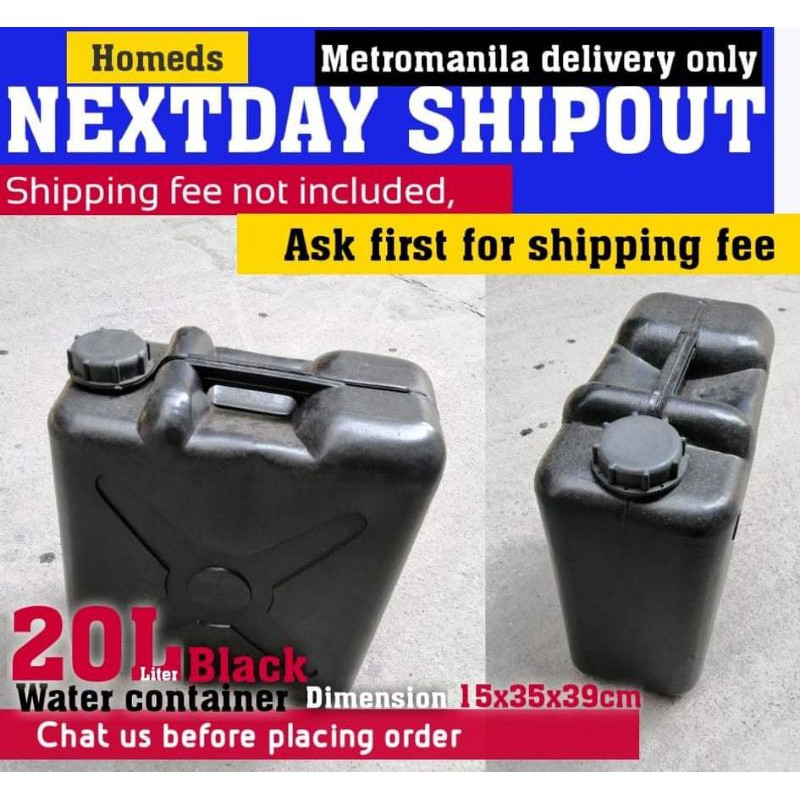 black water container 20Liter or liquid container metromanila | Shopee ...