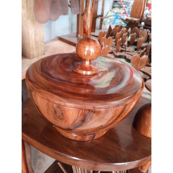 rice bowl 7to8inches round(magkuno wood) | Shopee Philippines