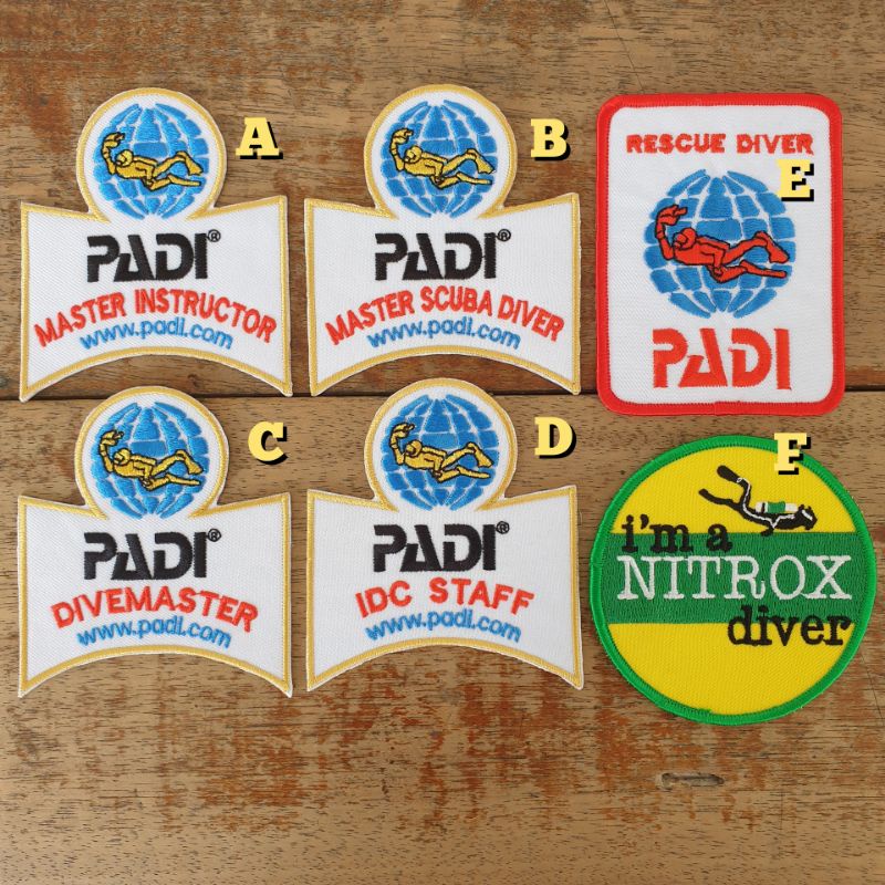 Padi Scuba Diver embroidery patches 02 . | Shopee Philippines